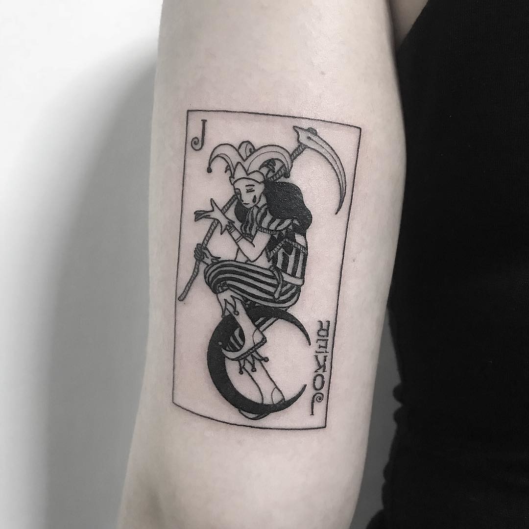 Joker Card Tattoo Idea